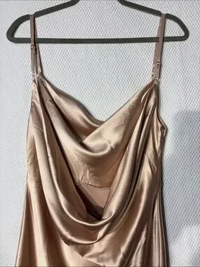 Hello Molly | Dresses | Hello Molly Sz 6 Satin Slip Dress In Champagne ...